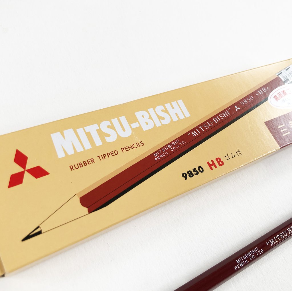 MITSUBISHI PENCIL W/ ERASER 9850 HB – Portland Trading Co.